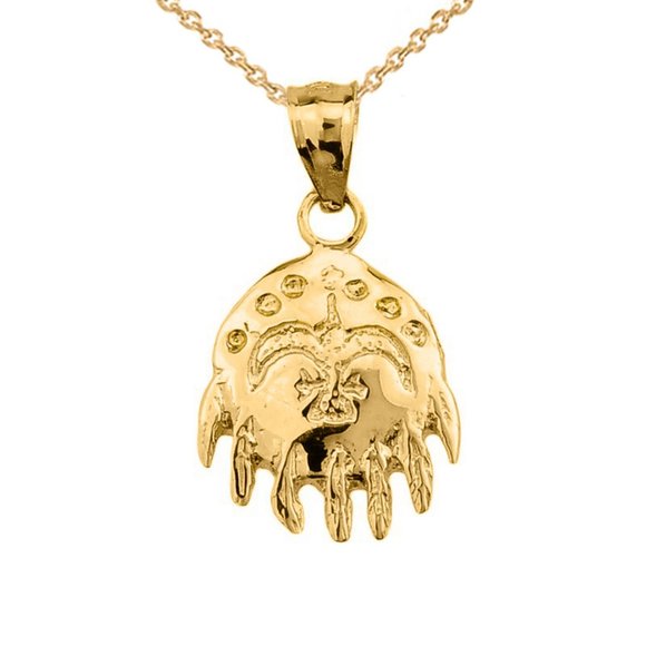 Element Shine | Jewelry | 4k Solid Gold Native American Indian Necklace ...